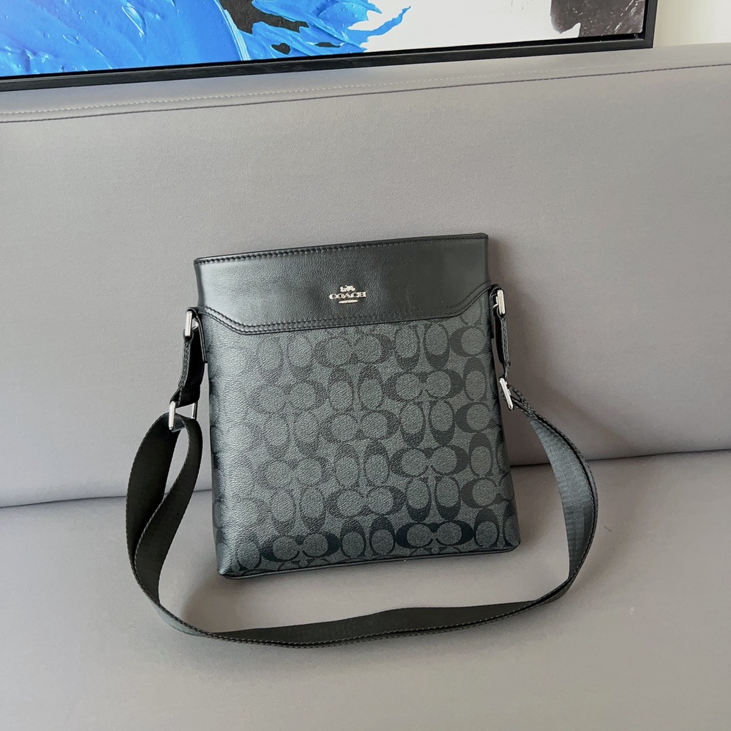 Business Coach Sling Bag Sports Messenger Bags Shoulder Bag Men Leather ...