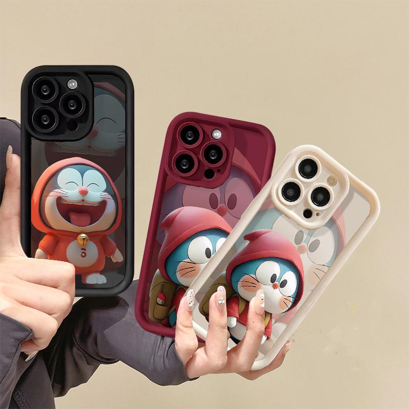 Couples 3D Cartoon Doraemon Casing For Redmi K50Pro K20 K40 10X Note 7 ...