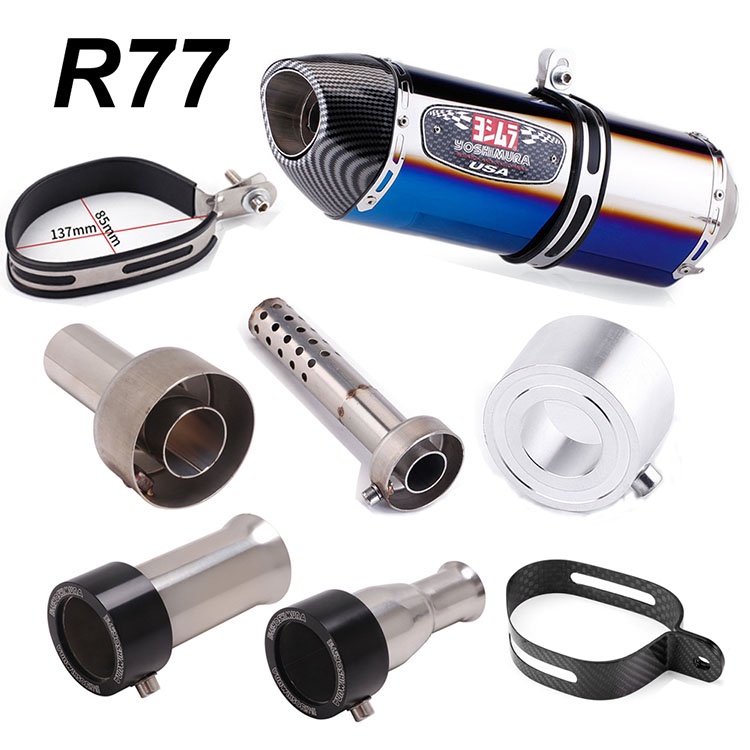 Moto Yoshimura R77 Exhaust Pipe Muffler DB Killer Bracket Mounting ...
