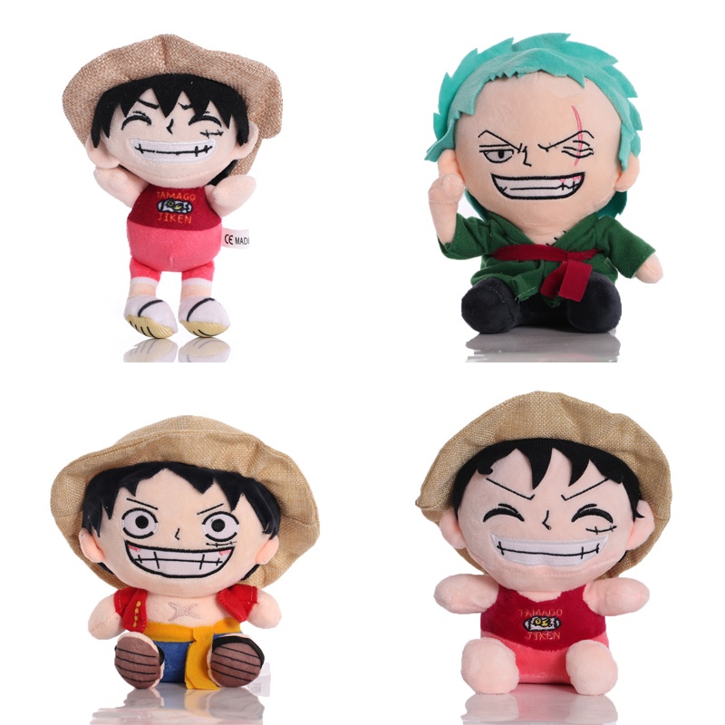 Amine ONE PIECE Plush Doll 20CM Luffy Zoro Stuffed Toys Gift | Shopee ...
