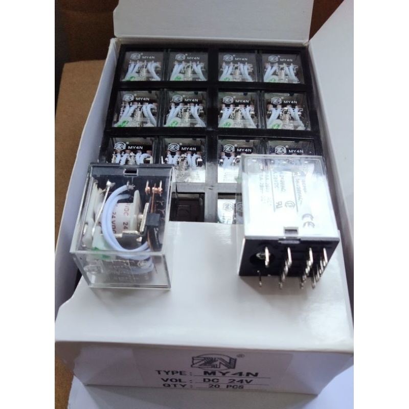 Relay DC 14P 14 PIN 14 FOOT 24V 24 VOLT MY4N | Shopee Malaysia