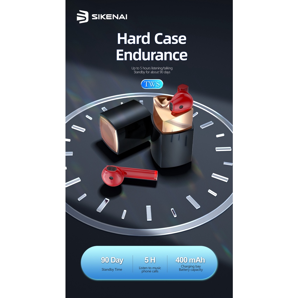 SIKENAI T700 Lipstick Wireless Bluetooth Earphones Aesthetic Design TWS ...