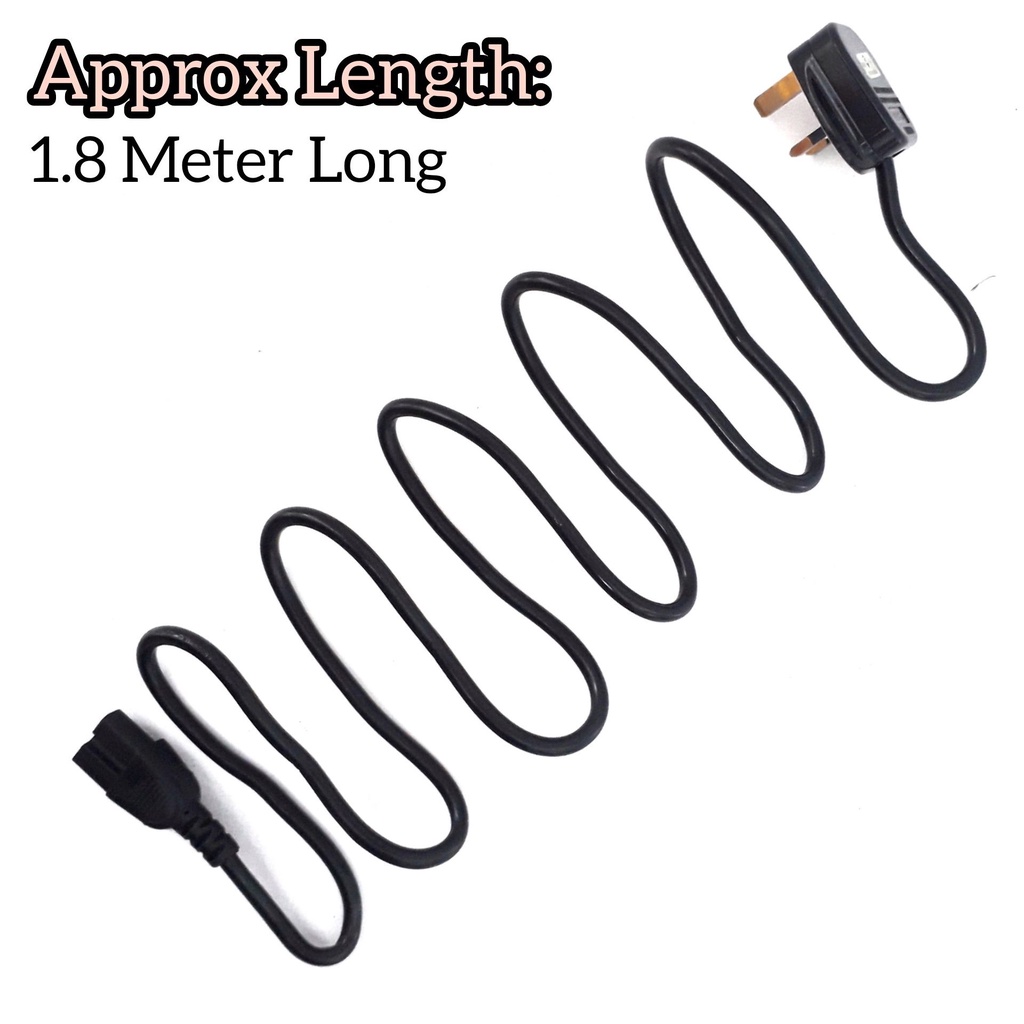 1.8M HEAVY DUTY AC CORD CONNECTOR ELECTRIC POWER CABLE WITH FUSE FOR ...