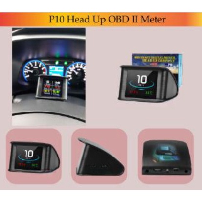 Car OBD HUD Display Ancel P10 OBD2 Head-up OBD2 Digital Auto Voltage ...
