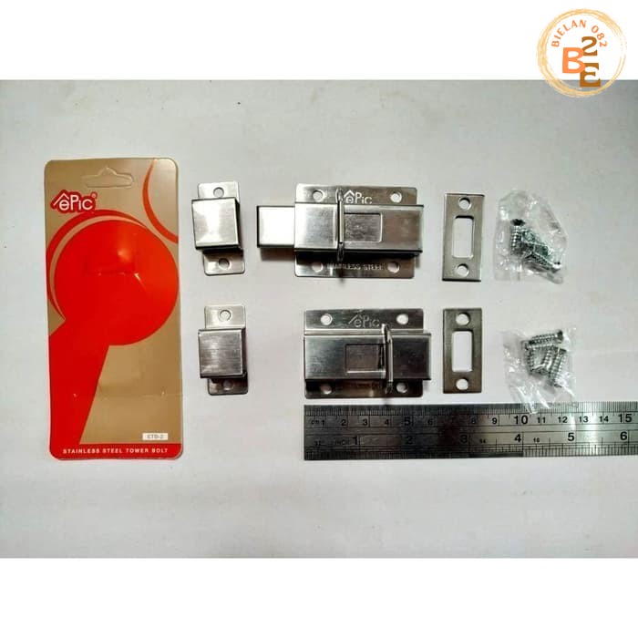 Slot Door Lock Window Grendel STAINLESS EPIC TOWER BOLT 2inch B82 ...