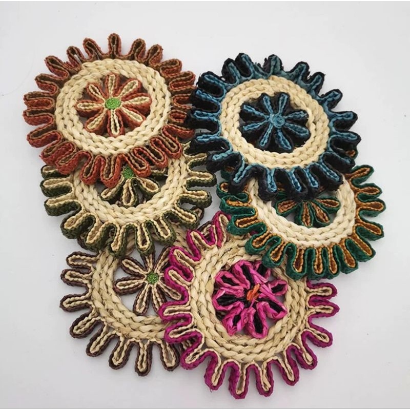READY STOCK Grade A Alas Pinggan Buatan Kulit Jagung Handmade Coaster ...