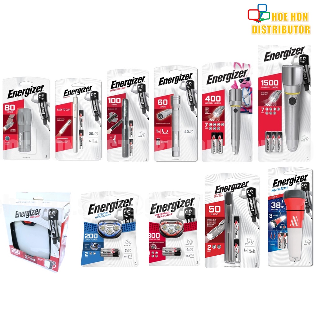 Energizer LED Metal Flash Torch Pen Light Work Outdoor Vision HD ...