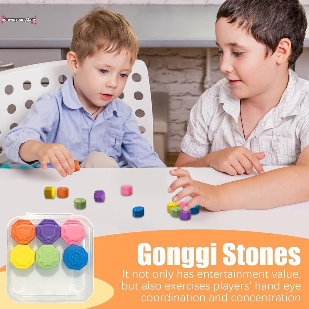 Traditional Jack Pebble Stone Gonggi Game Stone Catching Game Hand Eye ...