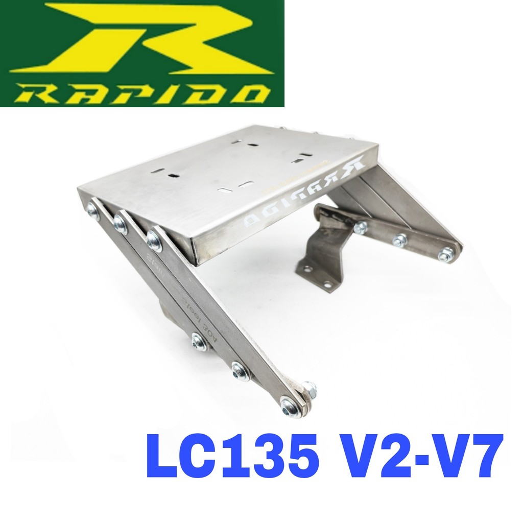 Tapak Monorack Rapido Yamaha LC135 V2 - V7 Stainless Steel Food ...