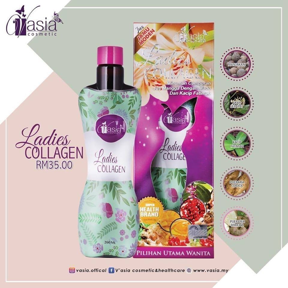 V'ASIA JUS LADIES COLLAGEN 260ML | Shopee Malaysia