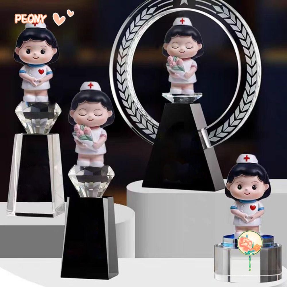 PEONY-HOME Doctor Garage Kit, Resin White Nurse Figurine, Exquisite DlY ...