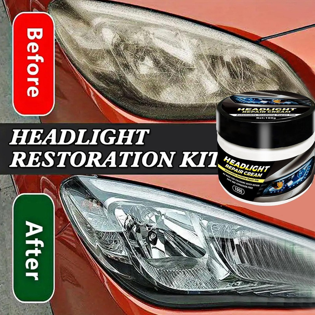 Car Headlight Restorer Headlight Polish Cleaning Restorer Efficient Car ...