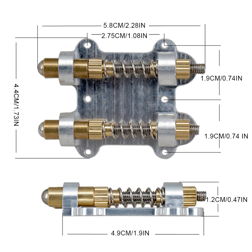 [Stone1.my] Electric Guitar Double Tremolo Bridge Stabilizer Brass ...