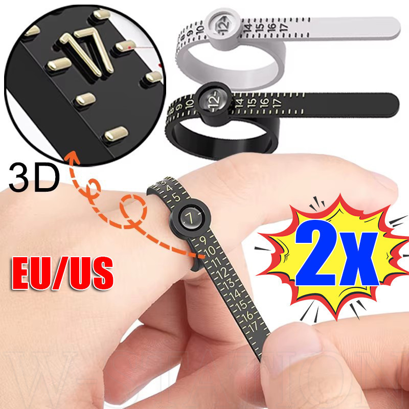 Diy Ring Measuring Rulers With Magnifying Glass - Finger Coil Ring ...