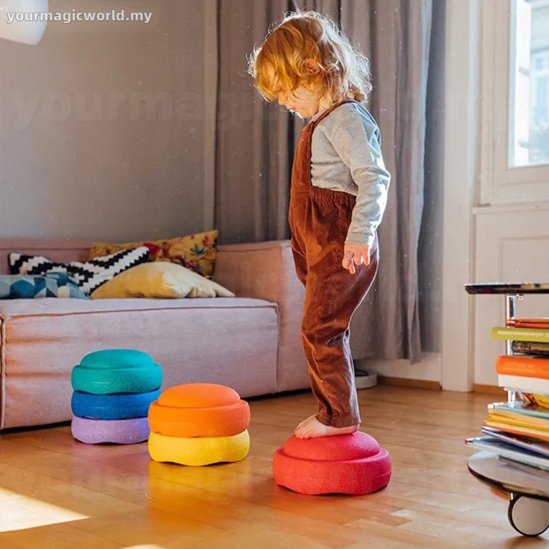 Children'S Stepping Stone Balancing Blocks Sensory Foam Exercise ...