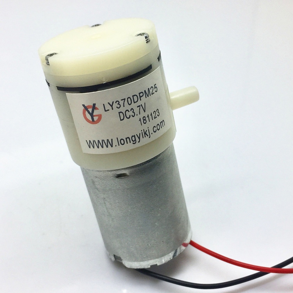 Micro Vacuum Pump DC 3.7V 370 Motor Mute Brush Preservation Diaphragm Vacuum Packaging Machine ...