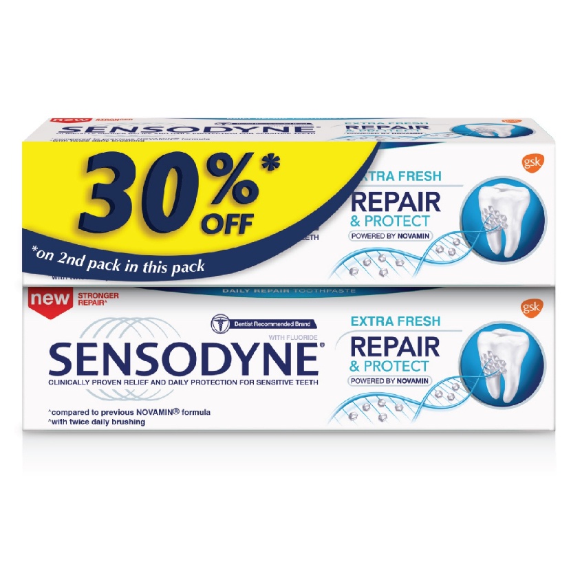 SENSODYNE 100G- REPAIR & PROTECT | RAPID RELIEF | (TWIN PACK ...