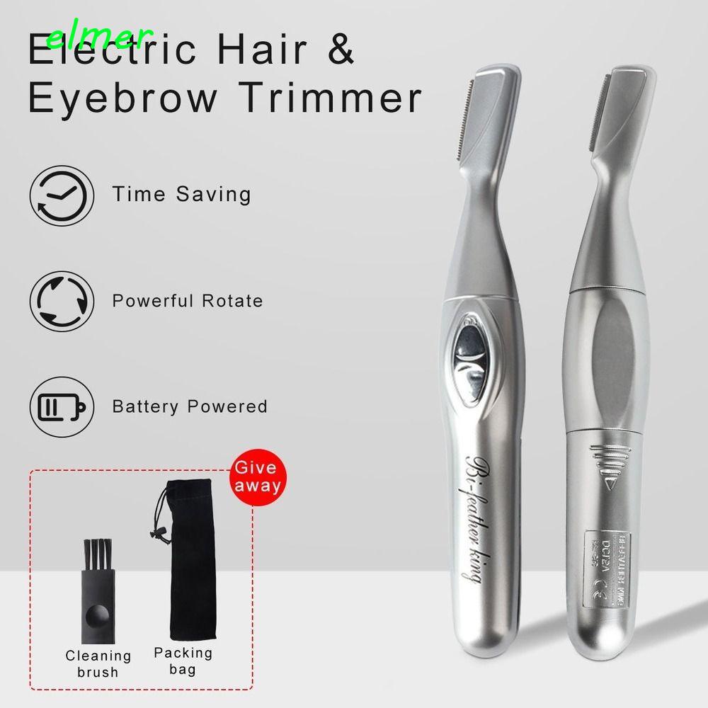 ELMER Electric Eyebrow Trimmer Anti-scratch Personal Women Men Battery ...