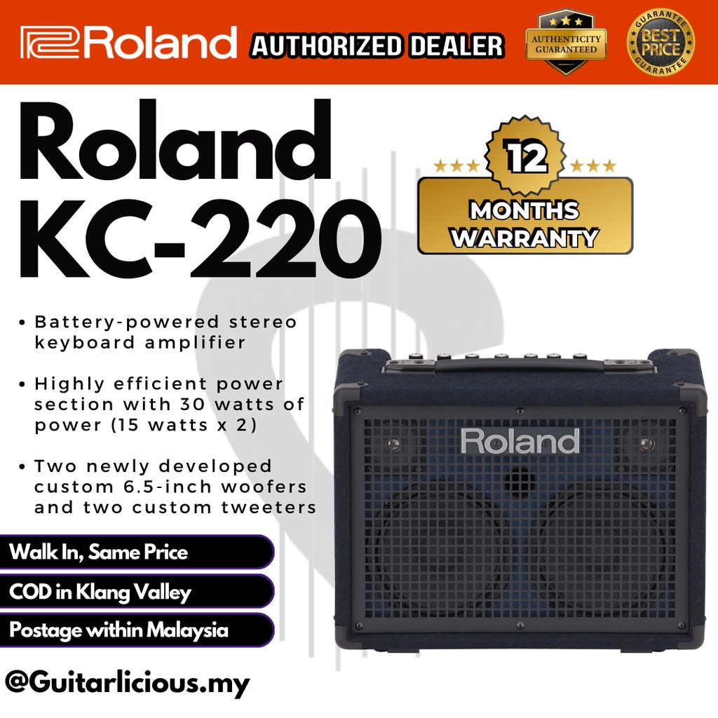 Roland KC-220 30-Watt 2x6.5 3-Channel Keyboard Amplifier ( KC220 / KC 220 ) | Shopee Malaysia