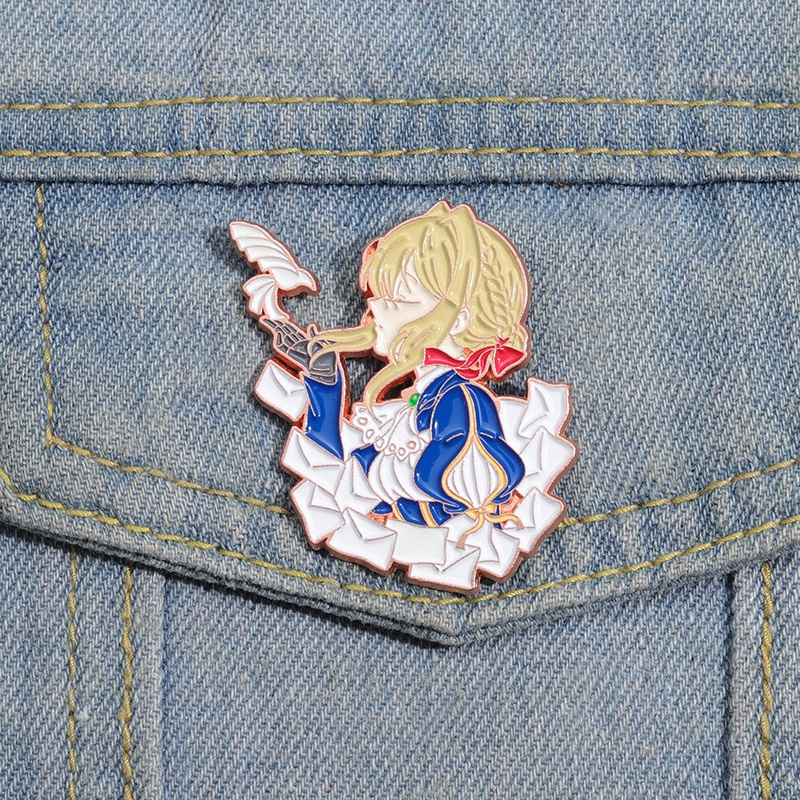Violet Evergarden Enamel Pins Brooches Anime Aesthetic Brooch Pin Lapel ...