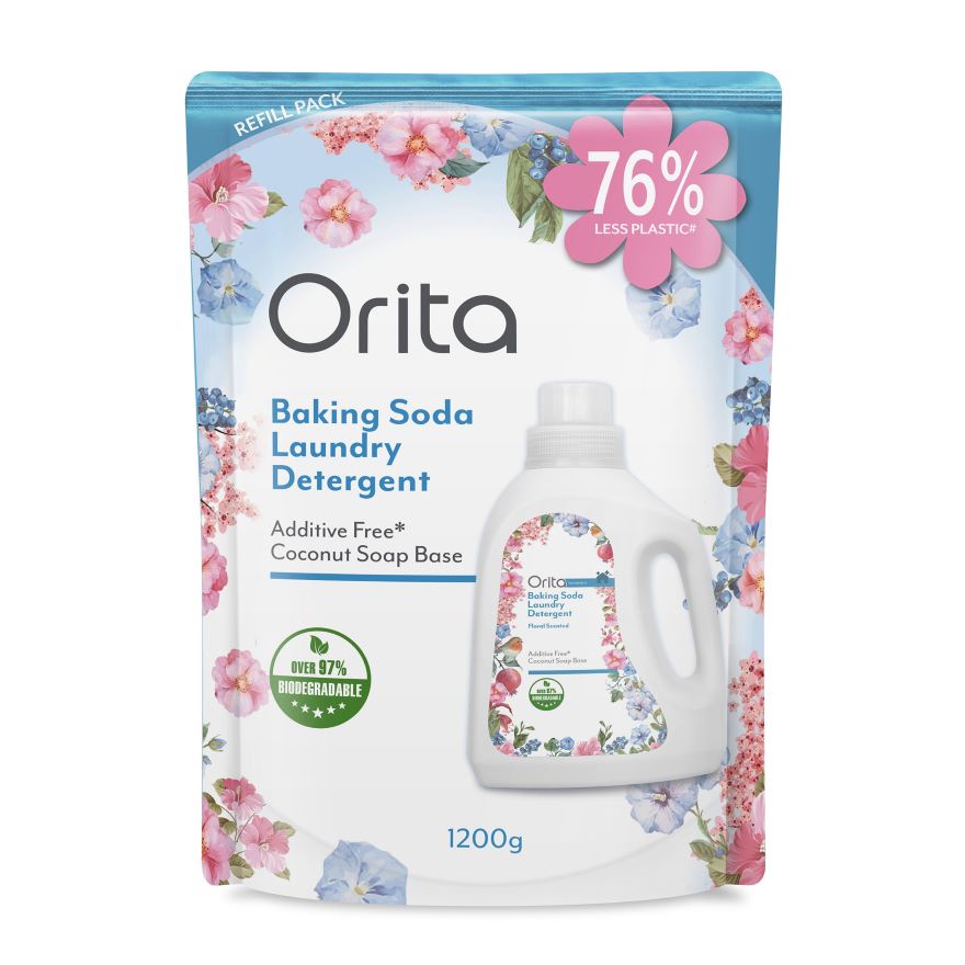 ORITA Baking Soda Laundry Detergent Refill Pack 1200g | Shopee Malaysia