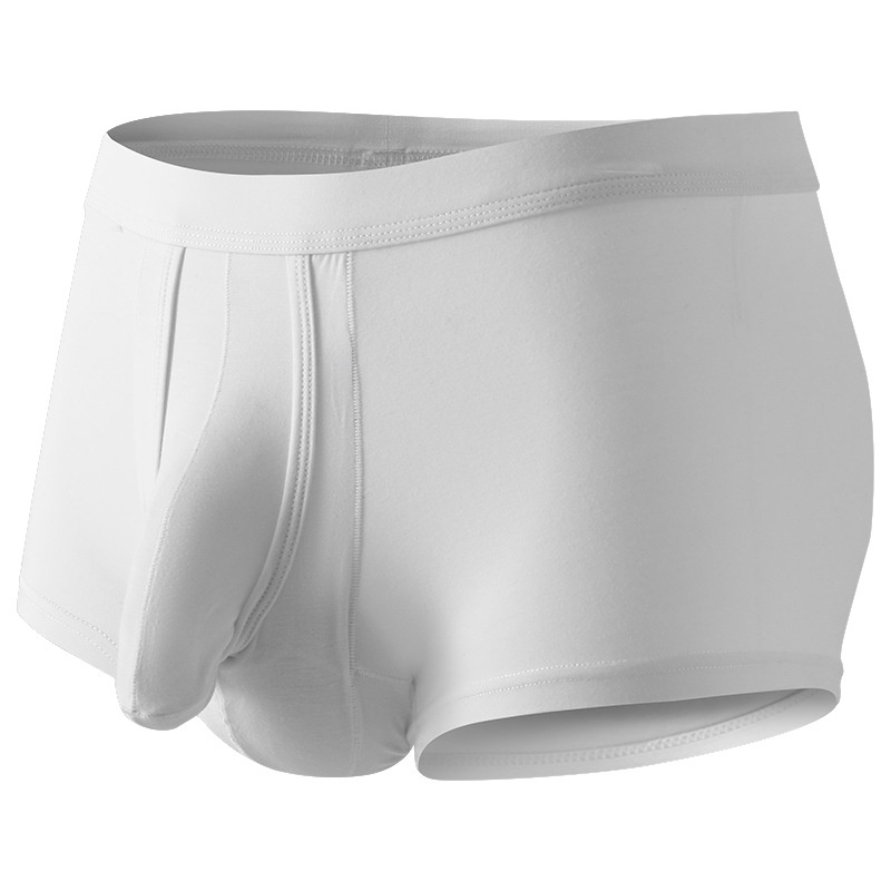 Soft Silky Youth New Style Mens Fiber Underwear Solid Color Simple