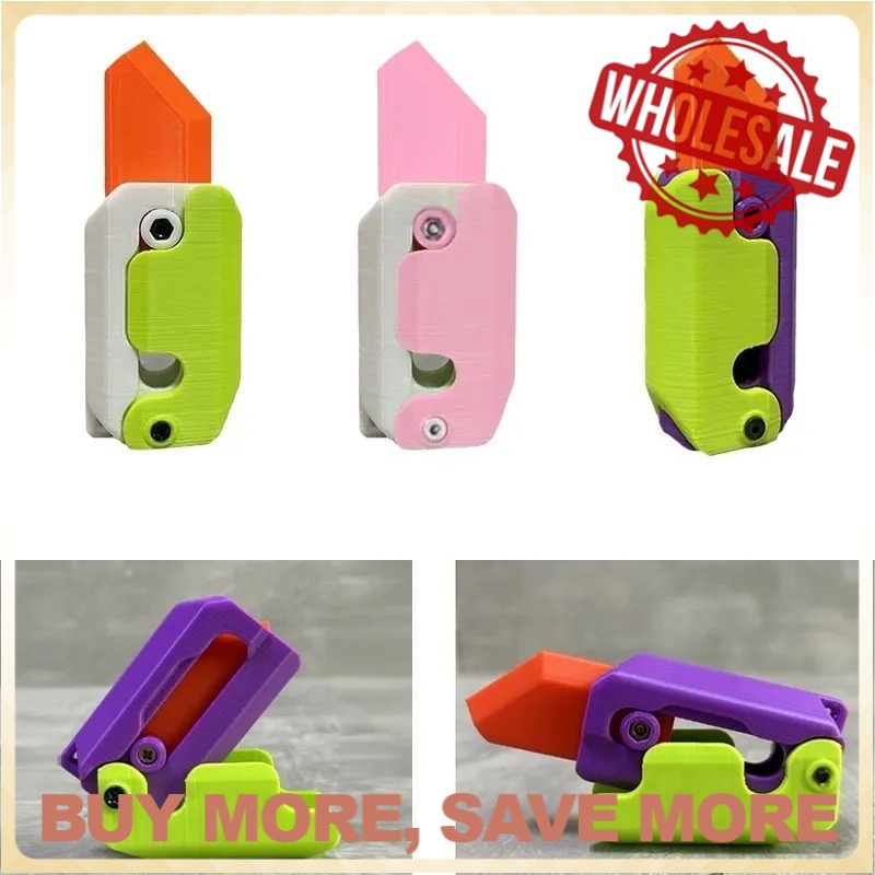 [Ready Stock] Gravity Knife Fidget Toys 3D Printing Carrot Knife ...