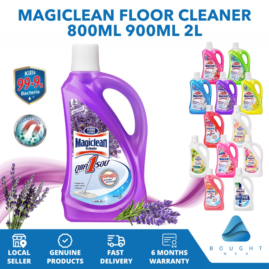 Magiclean Floor Cleaner 800ml 900ml 2L 99.9% Anti Bacterial Multiple ...
