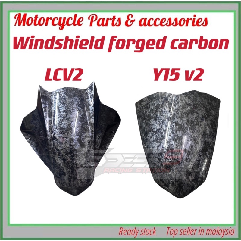 Windshield forged carbon visor y15 v2 LC135 v2 v3 LCV2 LCV3 force ...