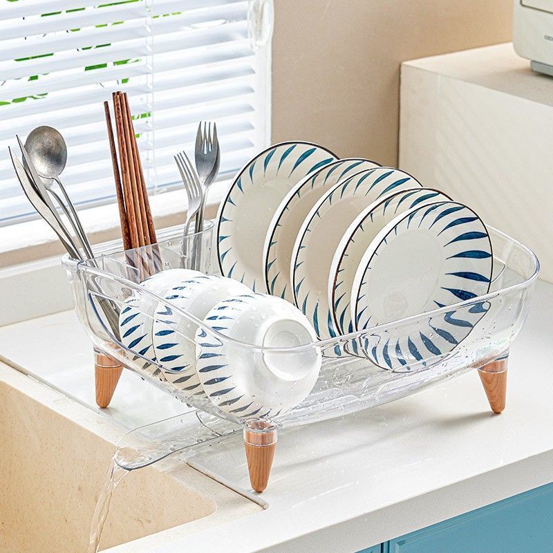 Sink Bowl Rack Drain Rack Rak Dapur Bowl Chopsticks Plate Cutlery ...