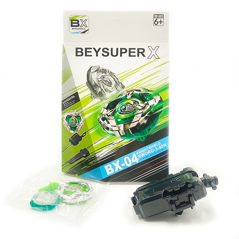 MQ Beyblade X BX-04 Knight Shield Beyblade Xtreme with Launcher Grip ...
