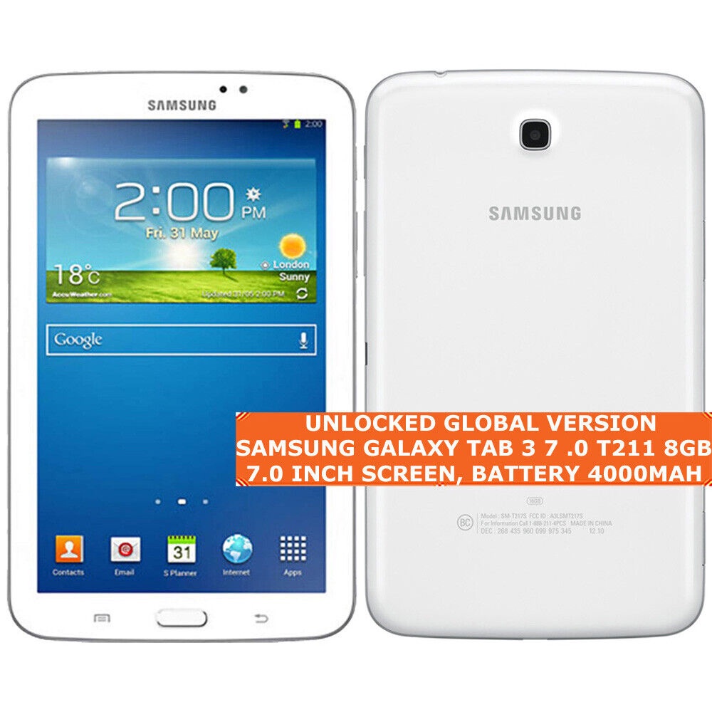 Samsung Galaxy Tab 3 7.0 SM-T211 Wi-Fi Unlocked 3G Tablet | Shopee Malaysia