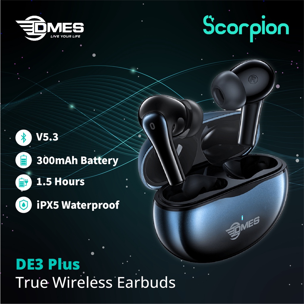 DMES DE3 Plus True Wireless Earbuds | Shopee Malaysia