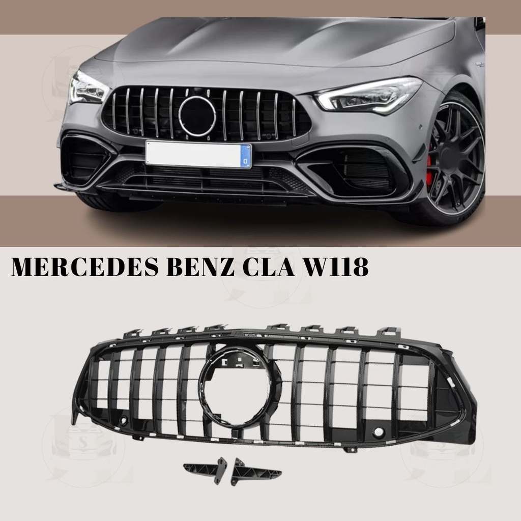 CLA Class C118 X118 W118 Panamericana GT Style Front Grille, CAR FRAME ...