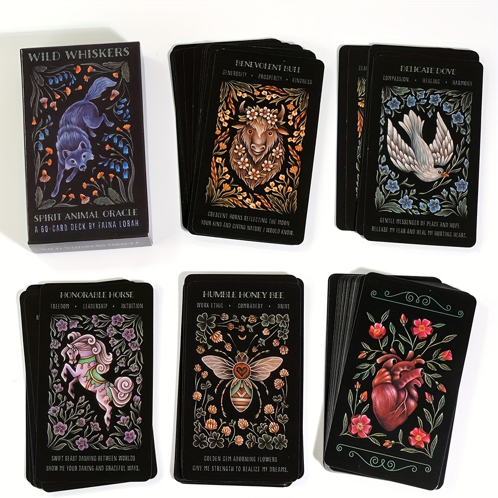 Wild Whiskers Oracle Deck Spirit Animal Oracle Cards Fate Divination ...