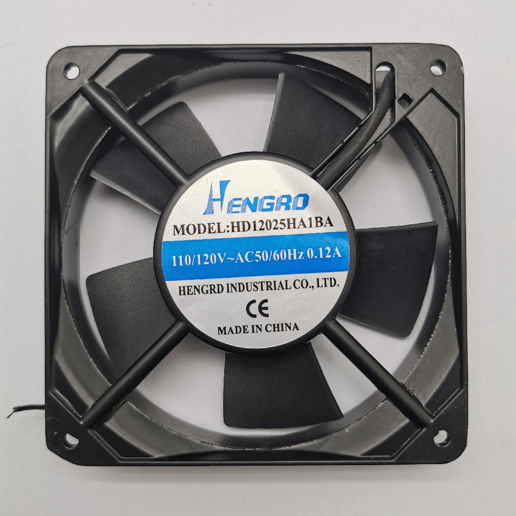 HENGRD 110/120VAC Axial Blower Fan with Ball Bearing 120 x 120 x 25mm (HD12025HA1BA) | Shopee ...