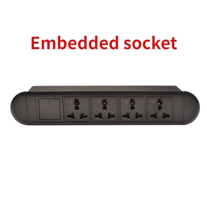 Hidden Table Sockets Universal Power Strip Office Home Socket Embedded ...