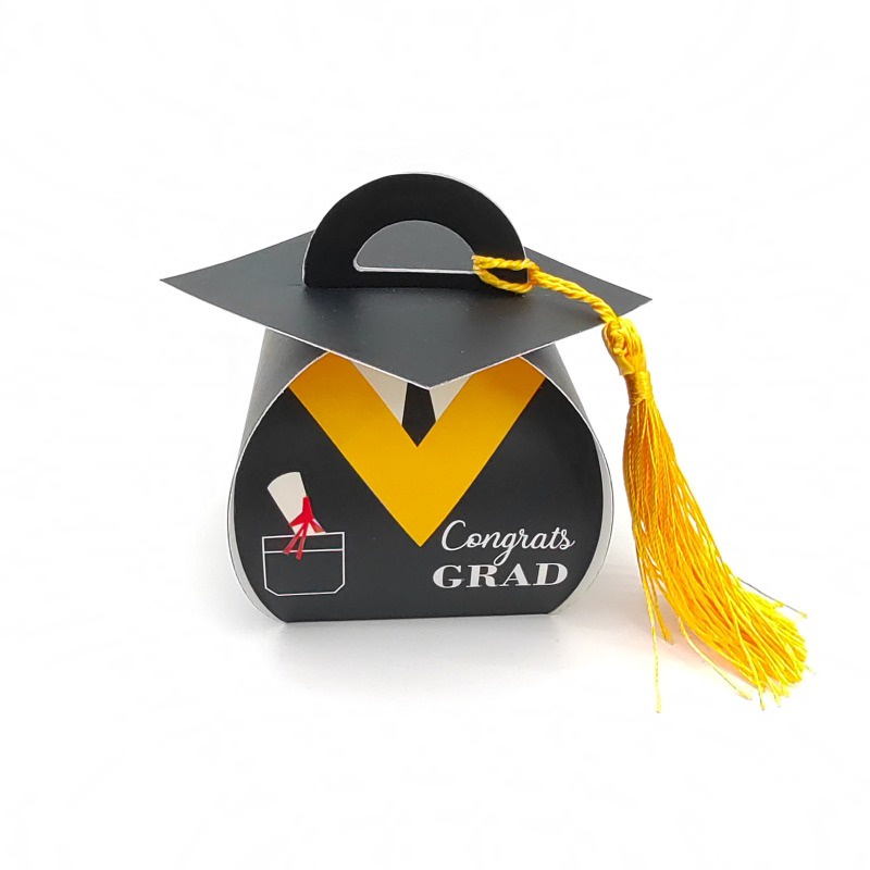 24pcs Graduation Cap Gift Box Graduation Party Favors Graduation Candy ...