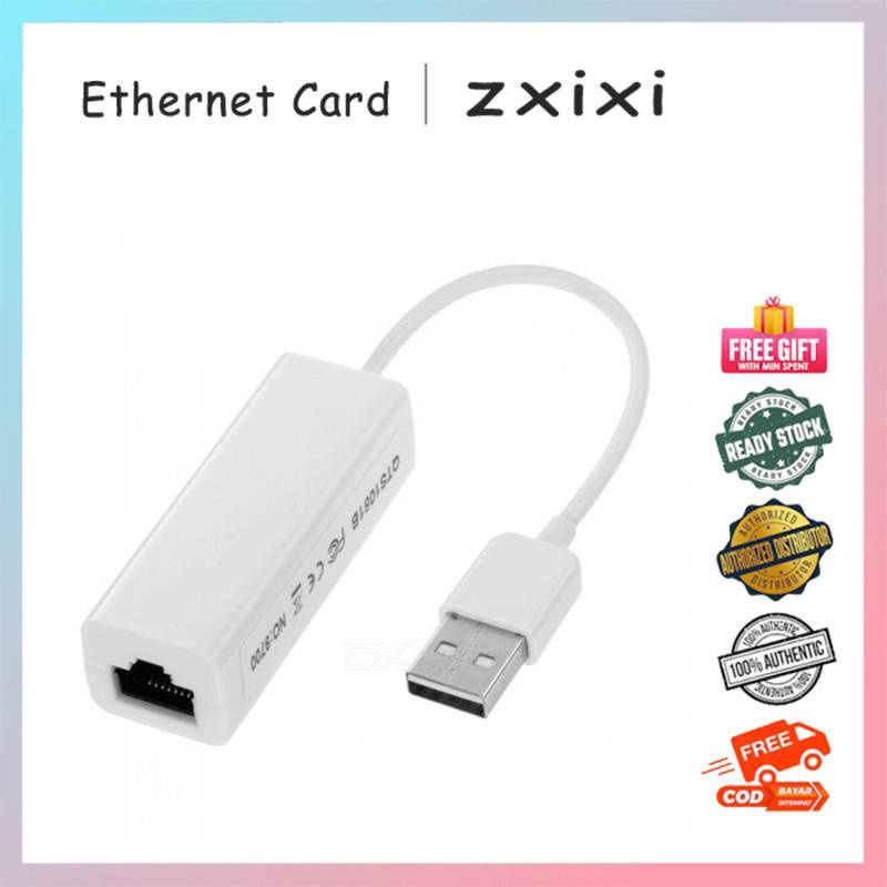 USB Ethernet Card USB 2.0 To RJ45 Drive-free Network Card LAN Adapter ...