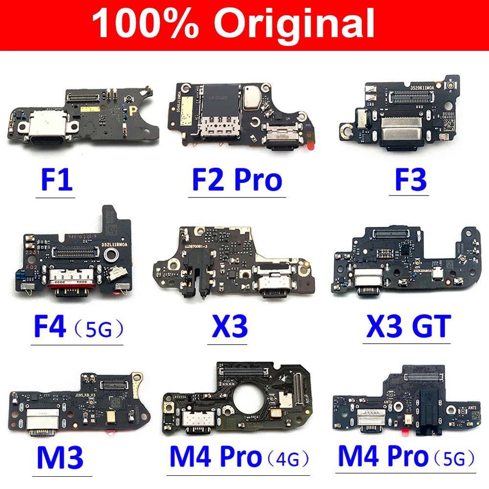 Original For Xiaomi Mi Poco F1 F2 F3 F4 M3 X3 M4 Pro 4G 5G Dock ...