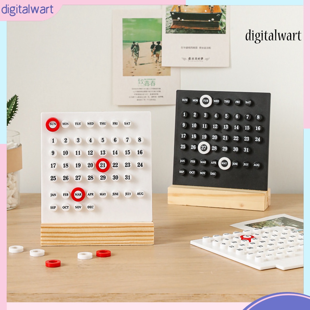 [digitalwart] Creative Wooden Calendar Ornament with Circle Year of ...