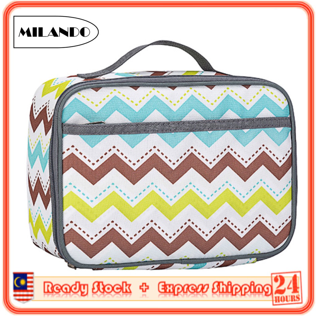 MILANDO Large Capacity 2-Compartment Insulator Student Picnic Lunch Box ...