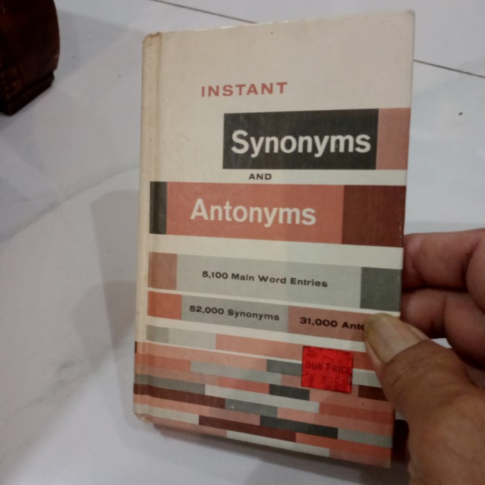 Instant SYNONYMS AND ANTONYMS g1 | Shopee Malaysia