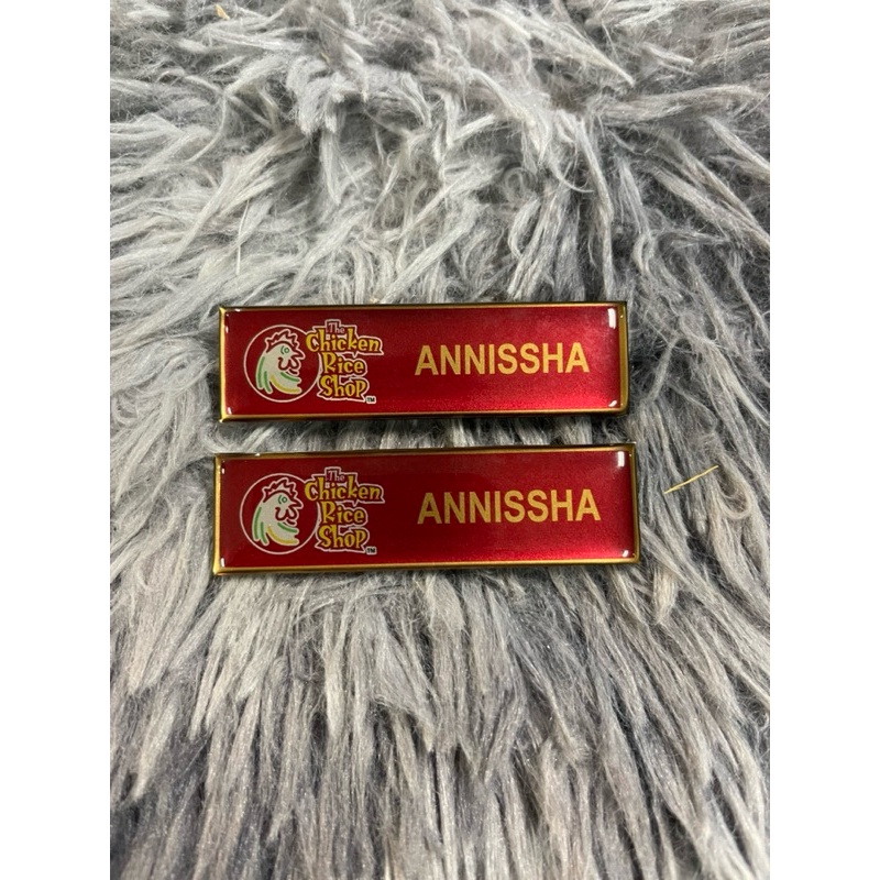 NAME TAG EPOXY ACRYLIC CHICKEN RICE SHOP | Shopee Malaysia