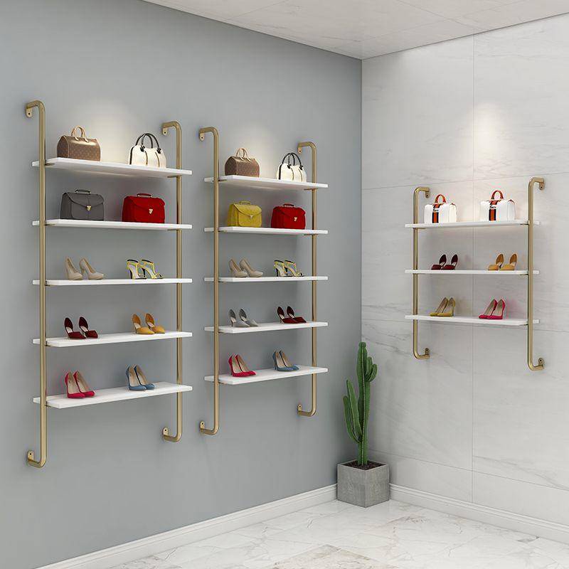 Shoe rack display multi-layer wall mounted bag rack for women's ...