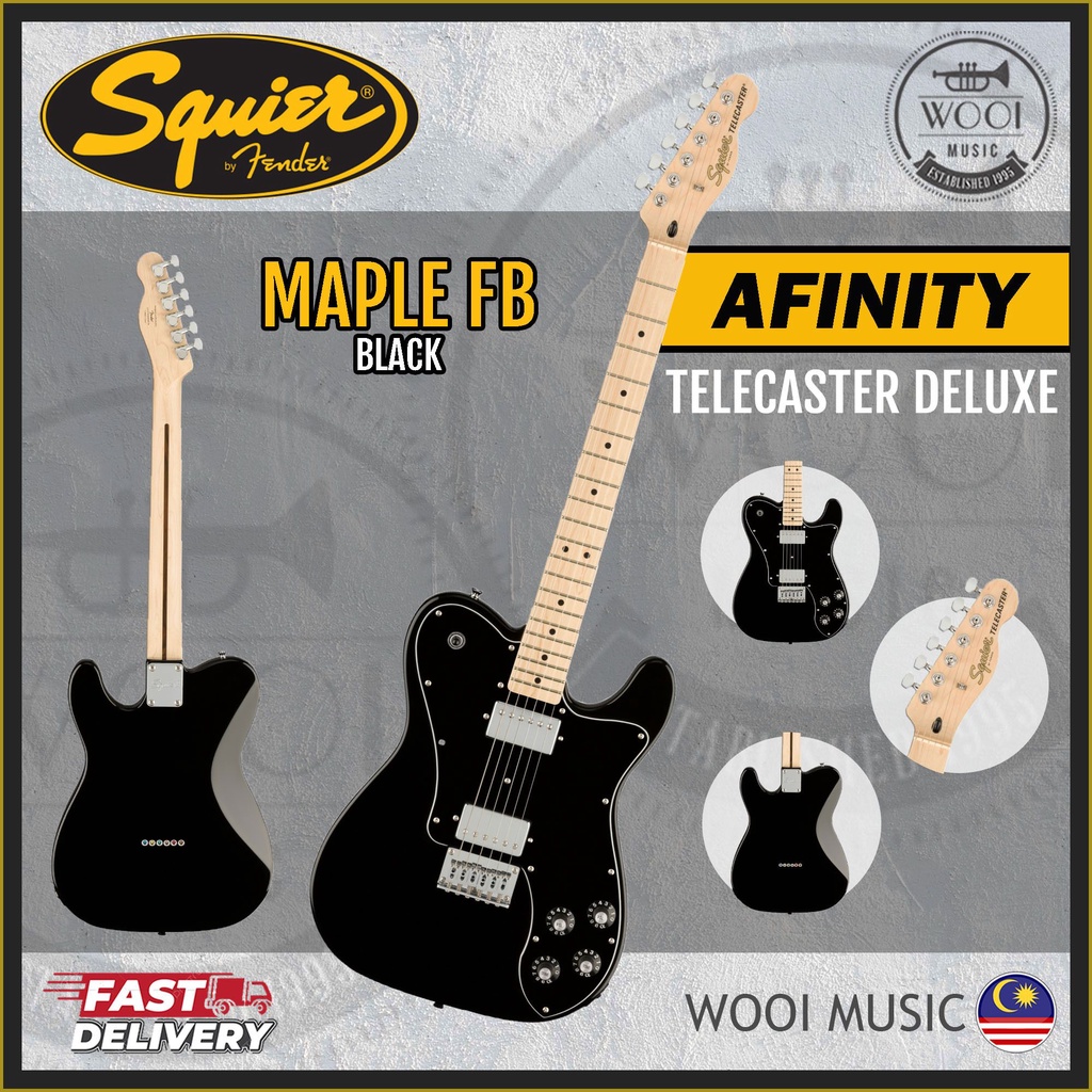 Squier Affinity Series Telecaster Deluxe Electric Guitar with Maple ...