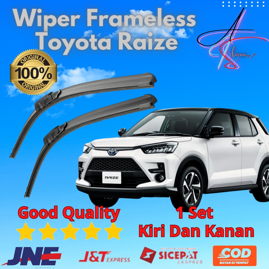 Toyota Raize/All New Raize Frameless Car Wiper 1set Left And Right ...