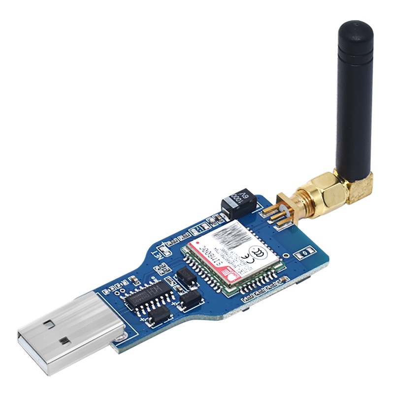 USB to GSM Module Quad-band GSM GPRS SIM800 SIM800C Module for Wireless Bluetooth SMS Messaging ...