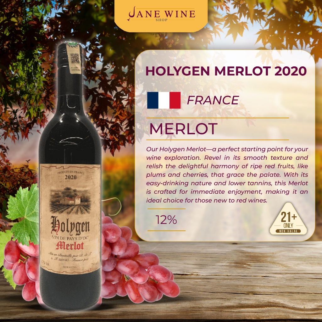 HOLYGEN MERLOT wine | Shopee Malaysia