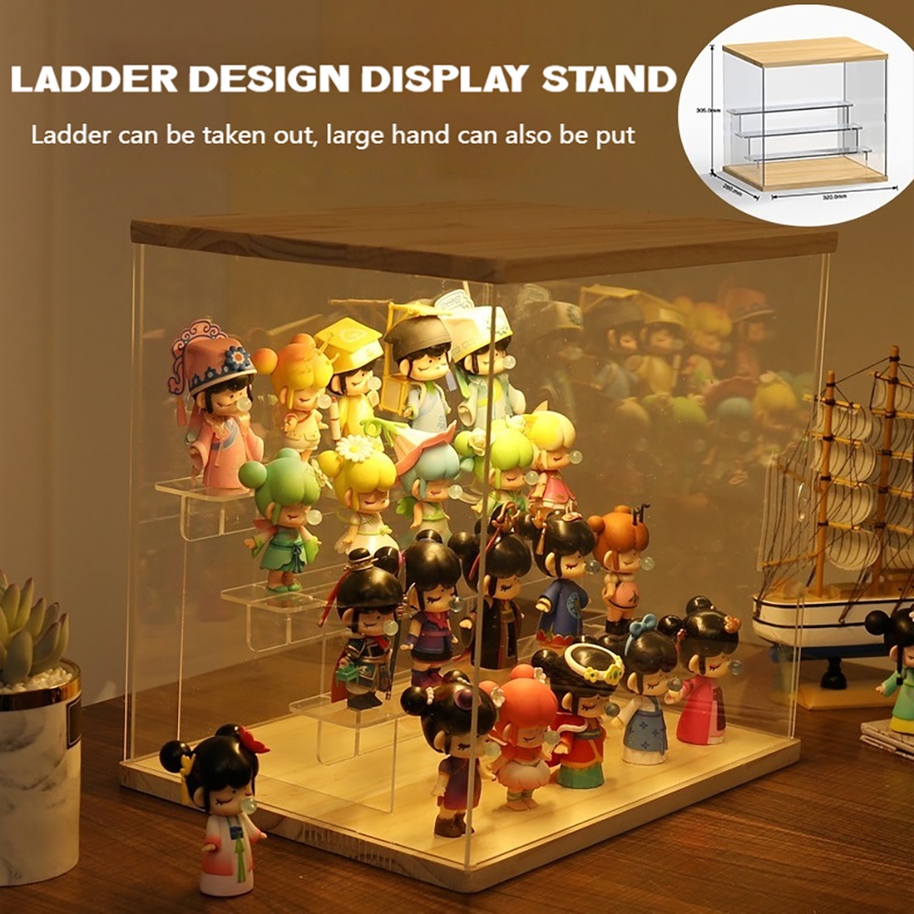Transparent Acrylic Display Box Blind Box Storage Display Rack Pop Mart ...